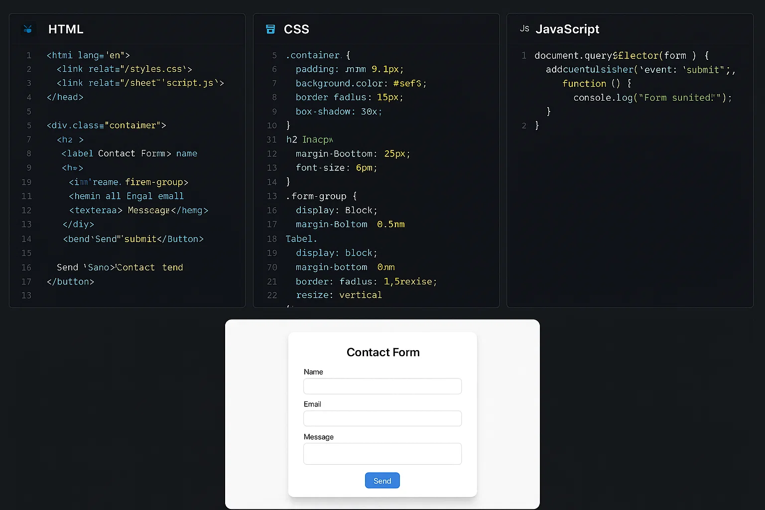 HTML vs CSS vs JavaScript: What's the Difference? - ItsMyBot